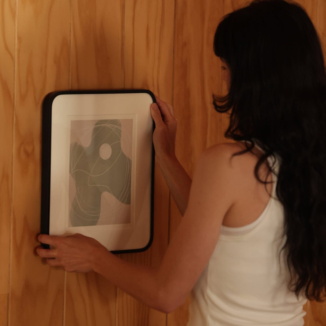 Small Rounded Corner Frame | Sleek Aluminum Art Frame by Fable Home | Fable Home